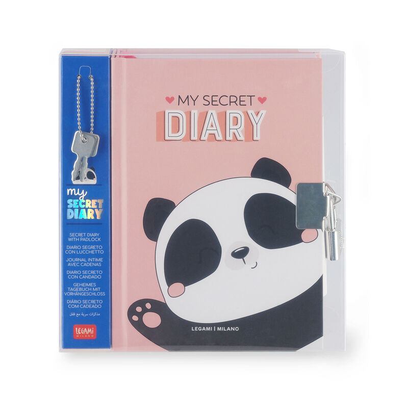 My Secret Diary with Padlock PANDA | Legami.com