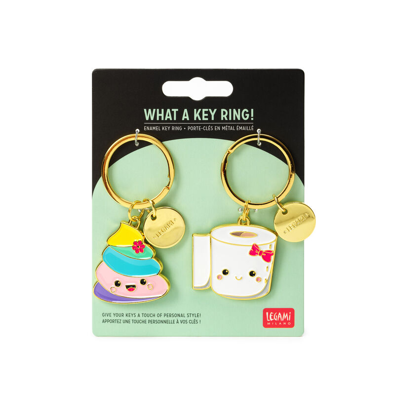 Porte-Clés en Métal Émaillé - What a Key Ring ! POO | Legami.com