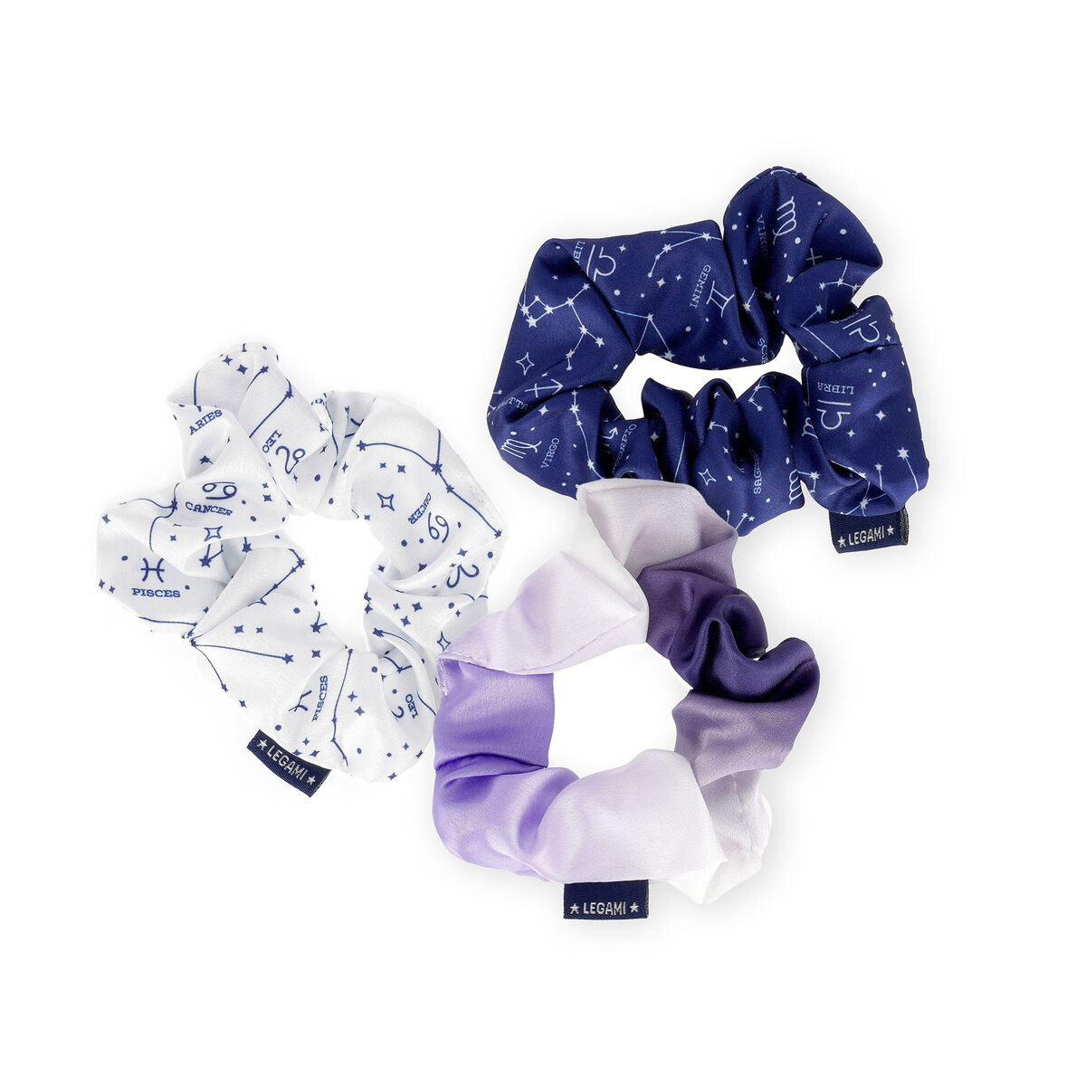 Set of 3 Hair Scrunchies STARS | Legami.com