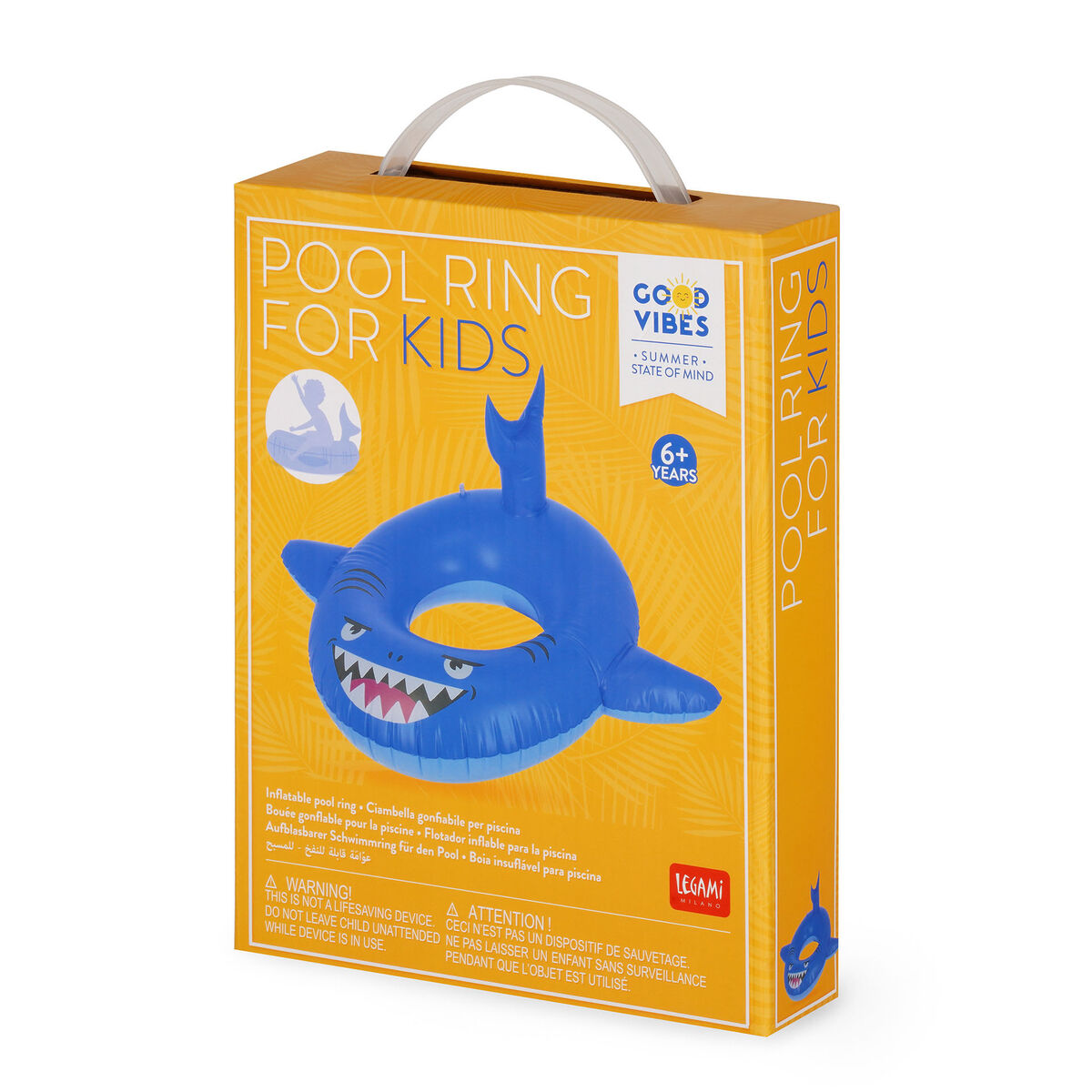 Inflatable Pool Ring SHARK | Legami.com