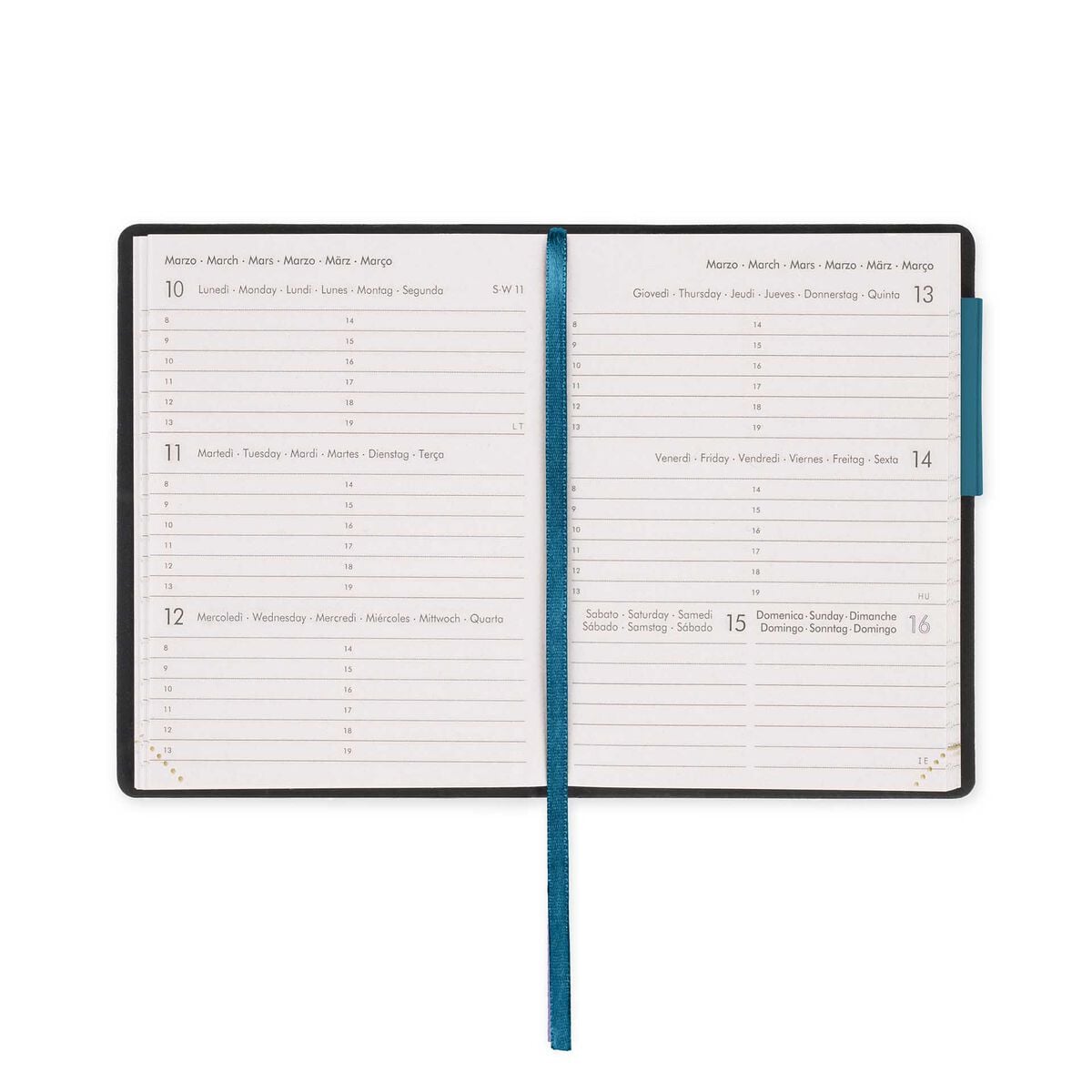 12-Month Weekly Diary - Mini - 2025 TEAL BLUE | Legami.com