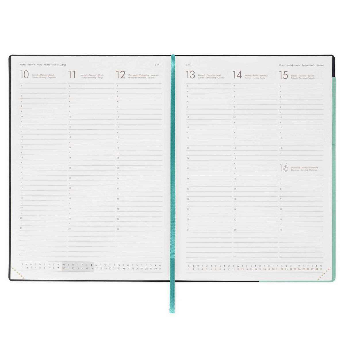 12-Month Weekly Diary - Maxi - 2025 MILK AND MINT | Legami.com