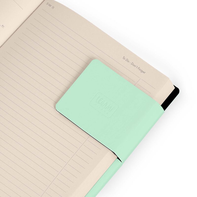 16-Month Small Weekly Diary with Notebook - 2025/2026 PASTEL MINT ...