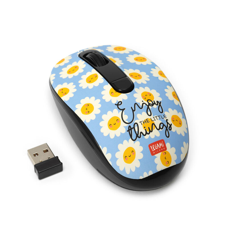 Wireless Mouse with USB Receiver DAISY | Legami.com