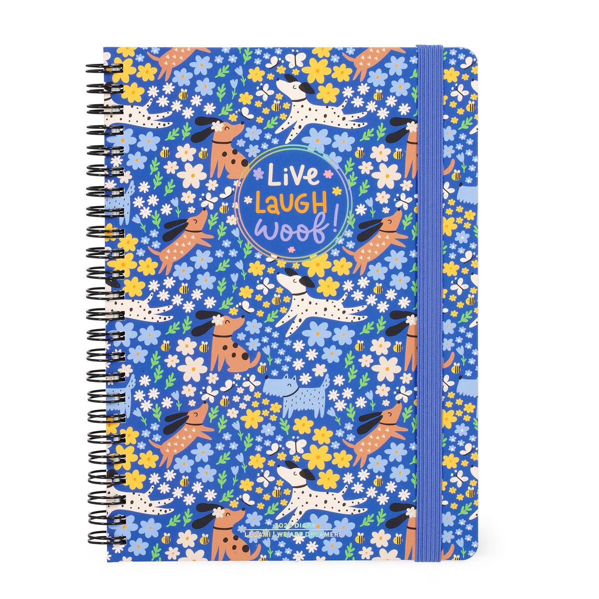 12-Month Large Weekly Spiral-Bound Diary - 2026 DOGS | Legami.com