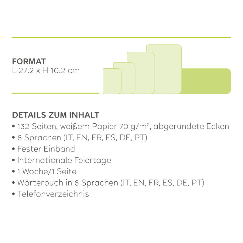 Schreibtisch-Planer für 13 Monate - Desk Planner - 2025 CORNFLOWER ...