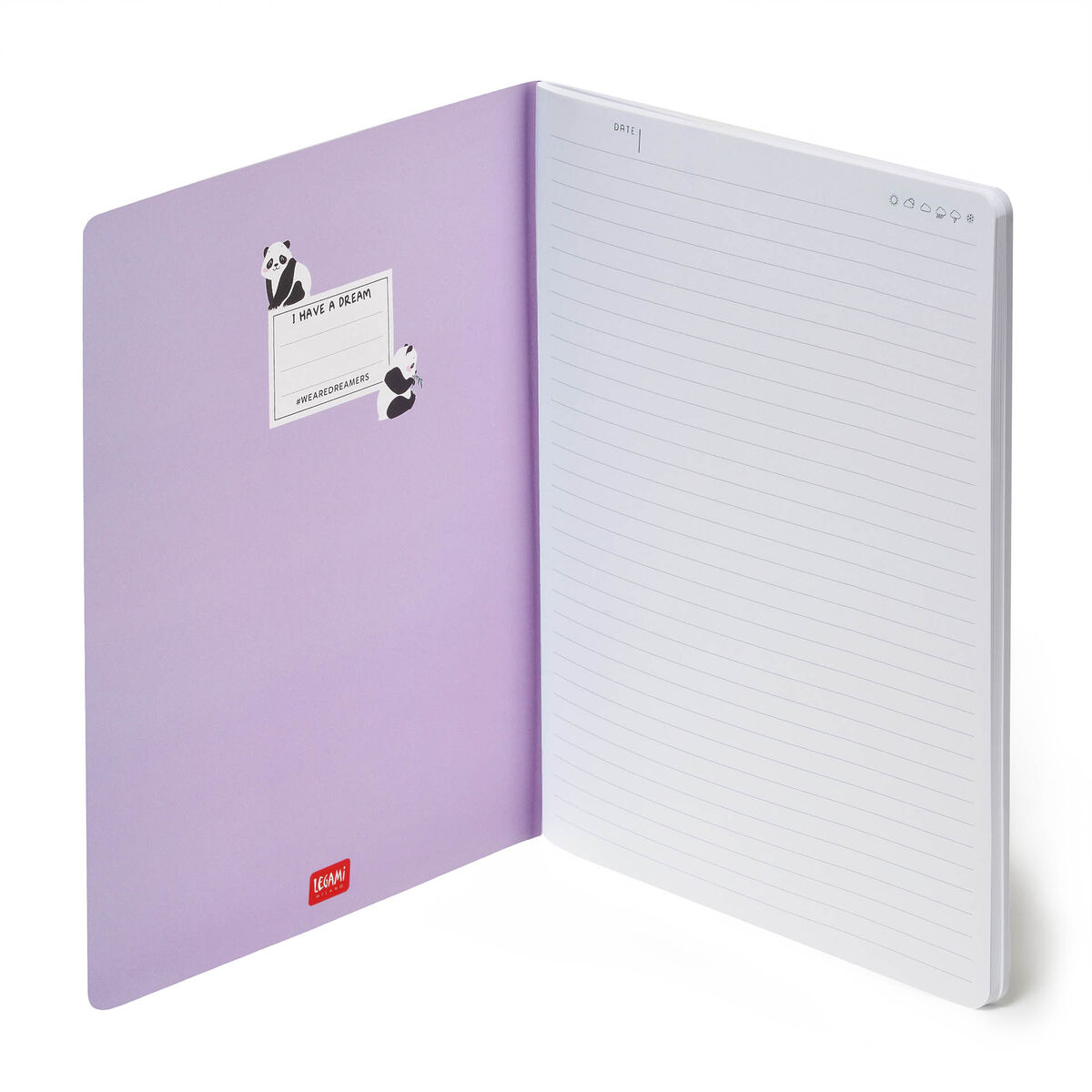Lined Notebook - B5 Sheet - Large PANDA | Legami.com