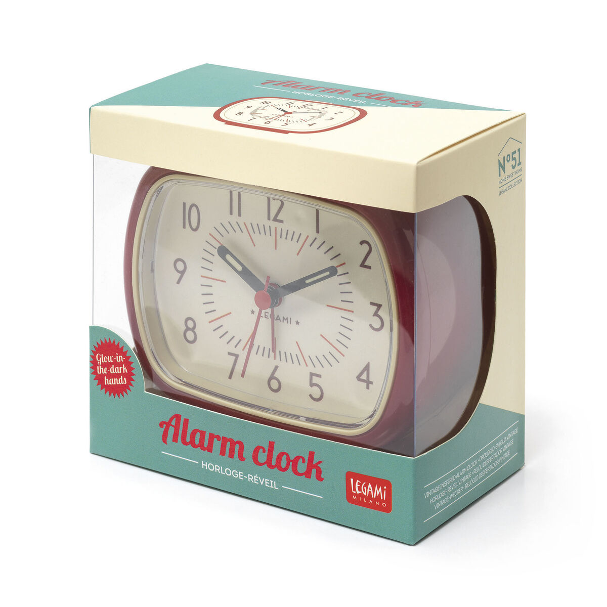 Retro Alarm Clock RED | Legami.com