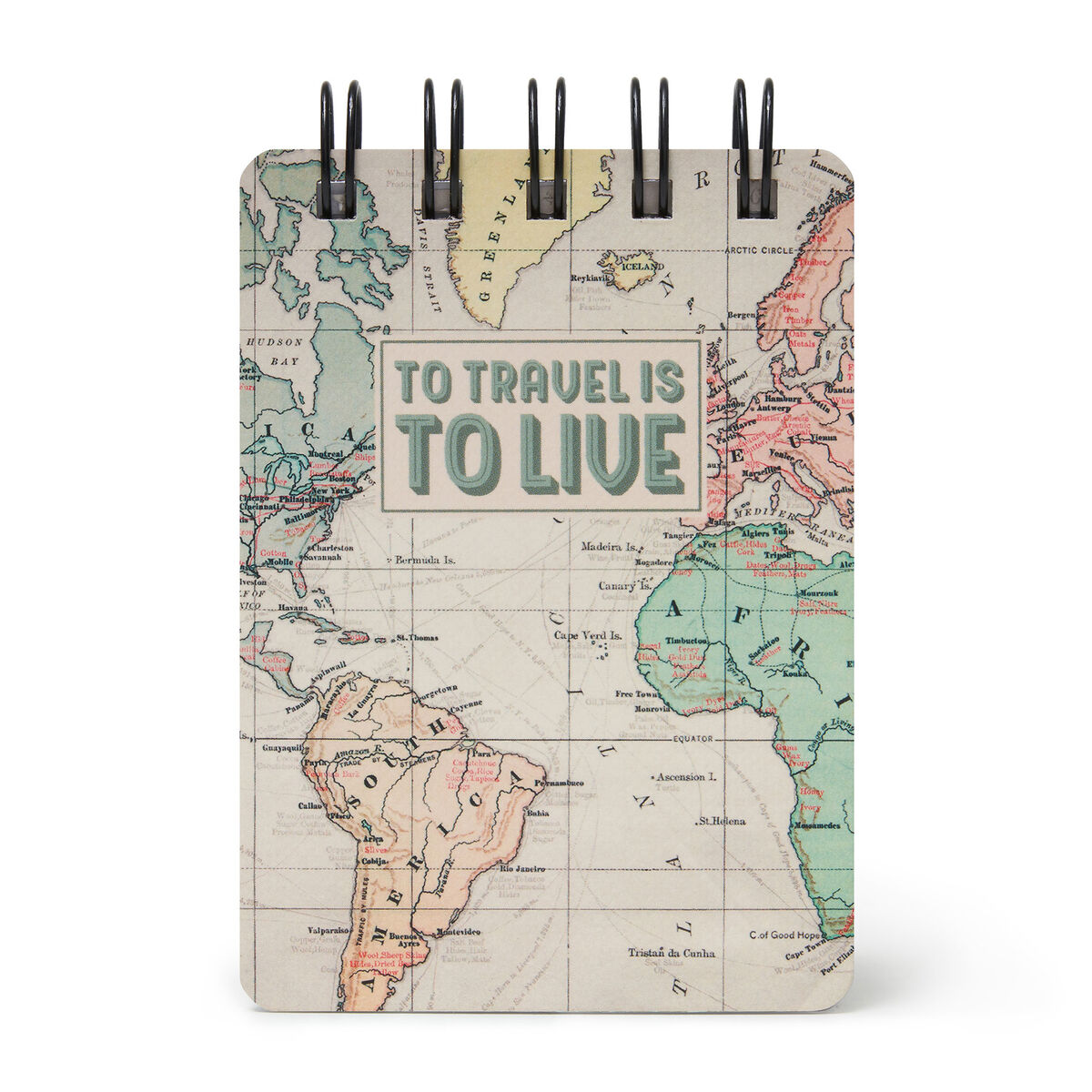 Mini Notebook With Spiral MAP | Legami.com