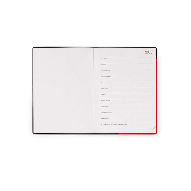 12-Month Daily Diary - Small - 2025 RADIANT RED | Legami.com