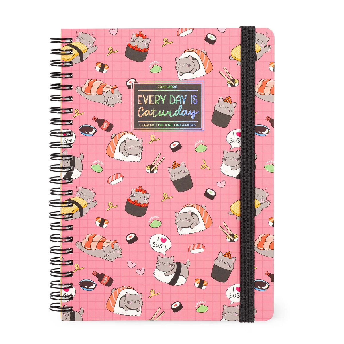 16-Month Large Weekly Spiral-Bound Diary - 2025/2026 SUSHICAT | Legami.com
