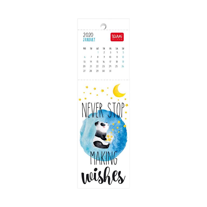 2020 - BOOKMARK CALENDAR - 5,5X18 cm LIVE HAPPY