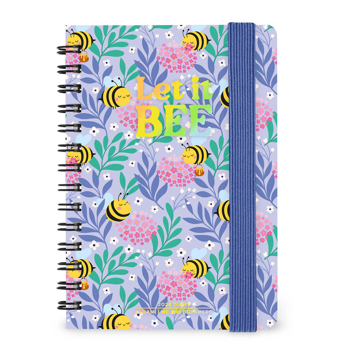 12-Month Small Weekly Spiral-Bound Diary - 2026 BEES | Legami.com
