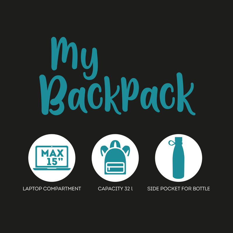 Rucksack - My Backpack PETROL BLUE | Legami.com