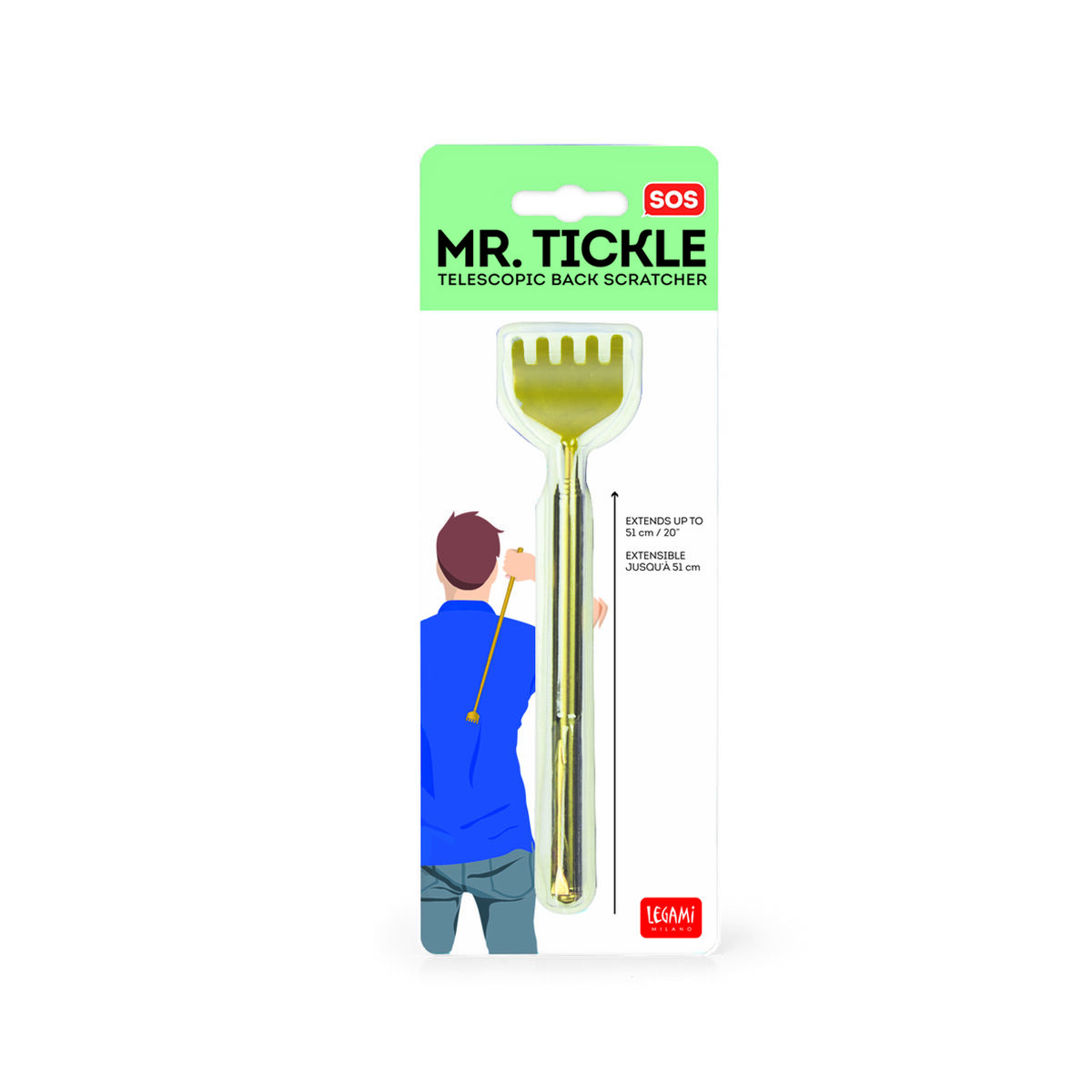Telescopic Back Scratcher GOLD | Legami.com