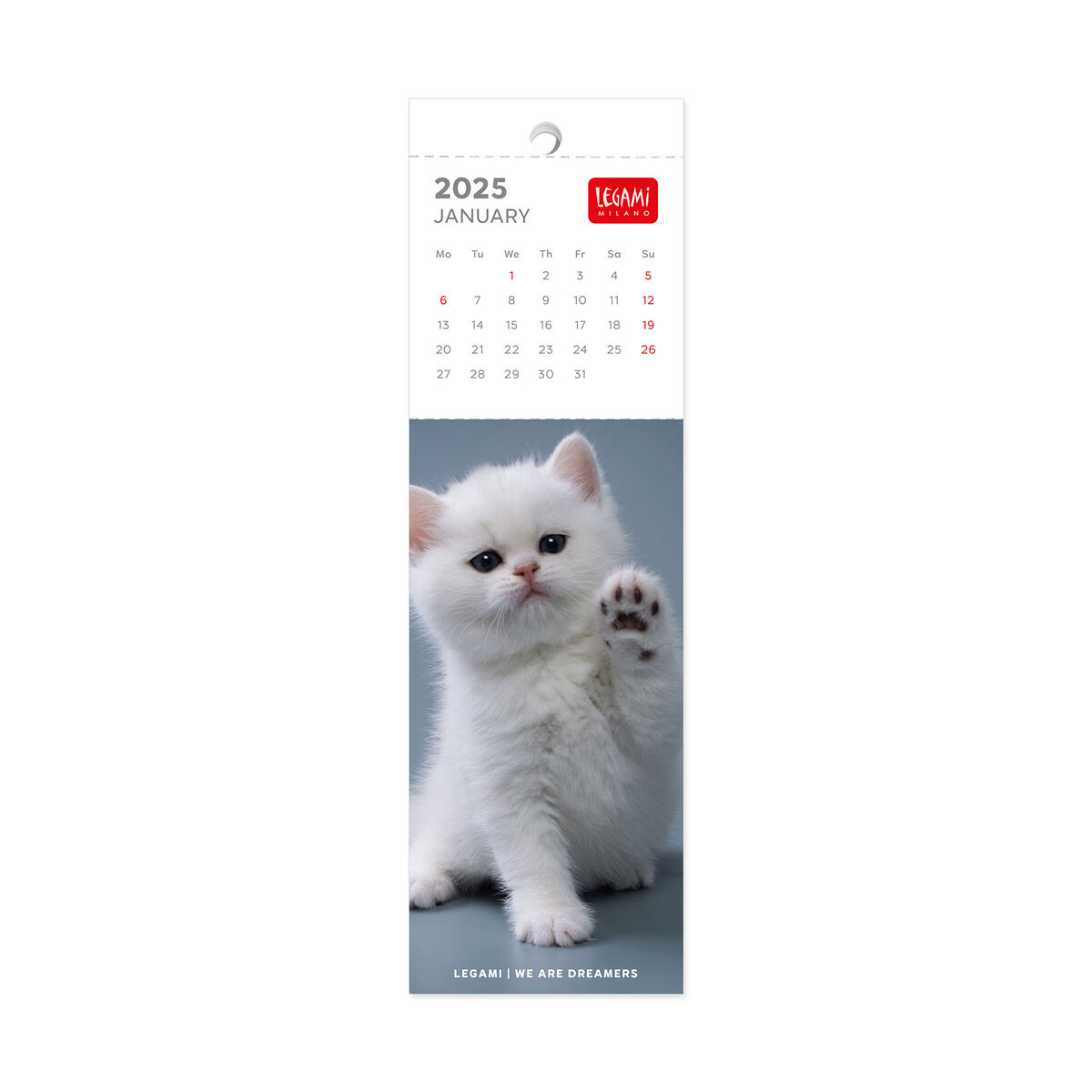 2025 Bookmark Calendar - 5.5 x 18 cm SWEET KITTENS | Legami.com
