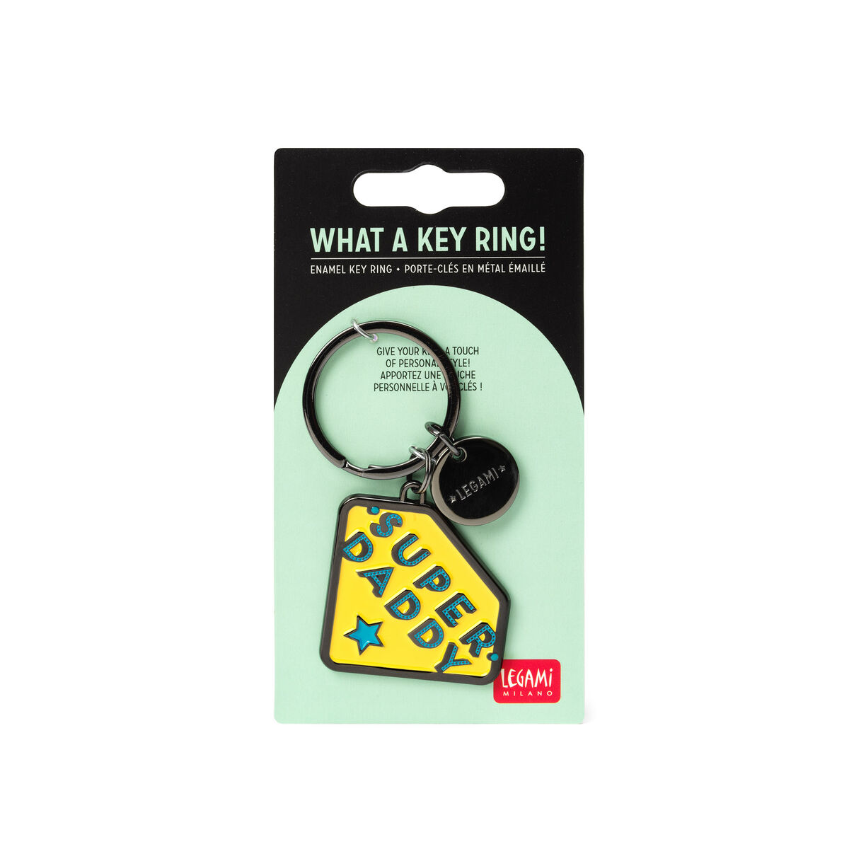 Porte-Clés en Métal Émaillé - What a Key Ring ! SUPER DADDY | Legami.com