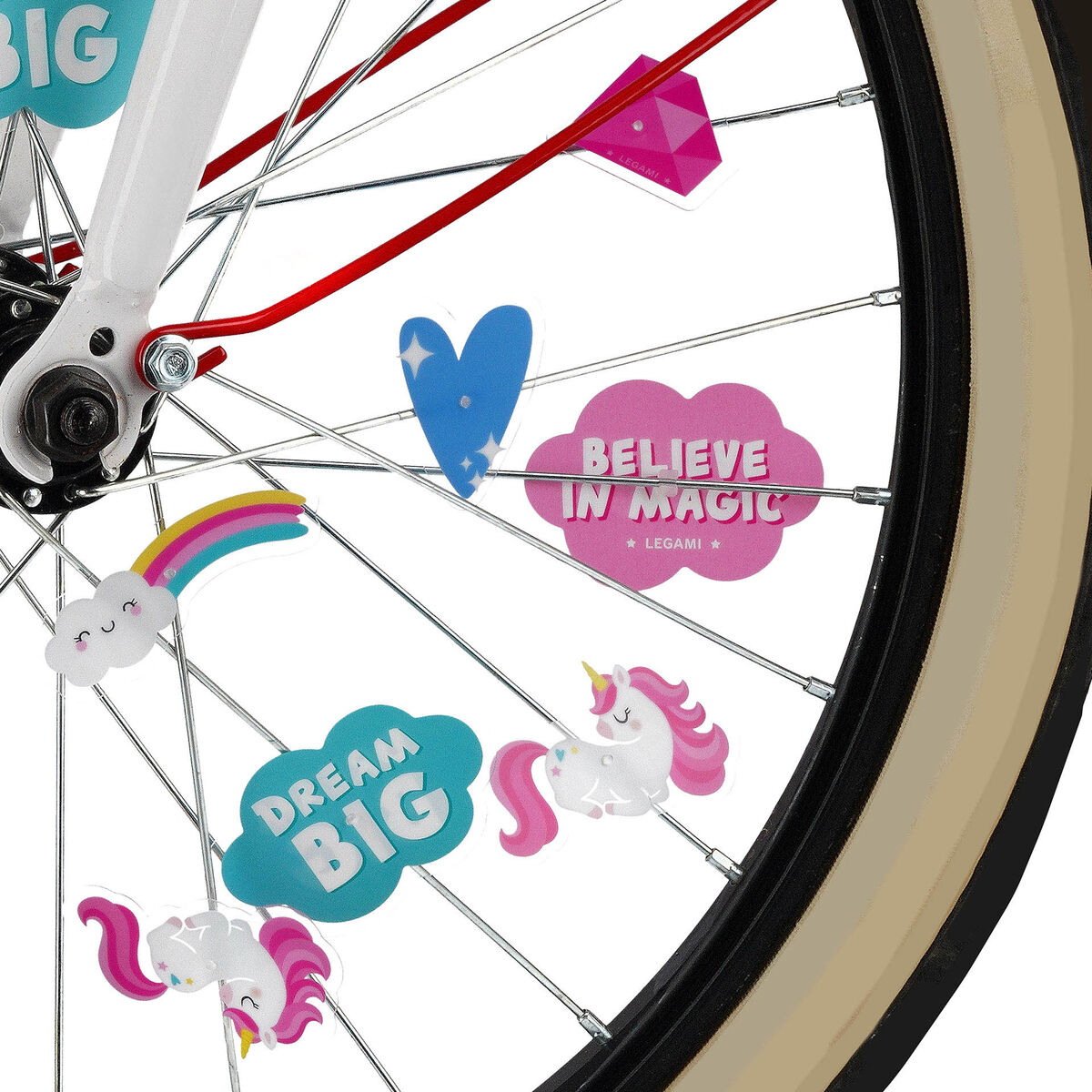 Set of 30 Bicycle Spoke Decorations UNICORN | Legami.com