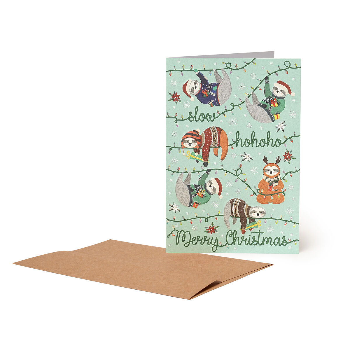 Biglietto di Auguri di Natale XMAS SLOTH | Legami.com