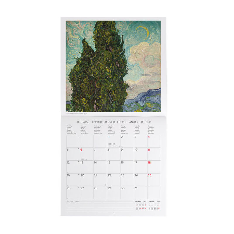 Calendario da Parete 2026 - 30 x 29 cm VINCENT VAN GOGH | Legami.com