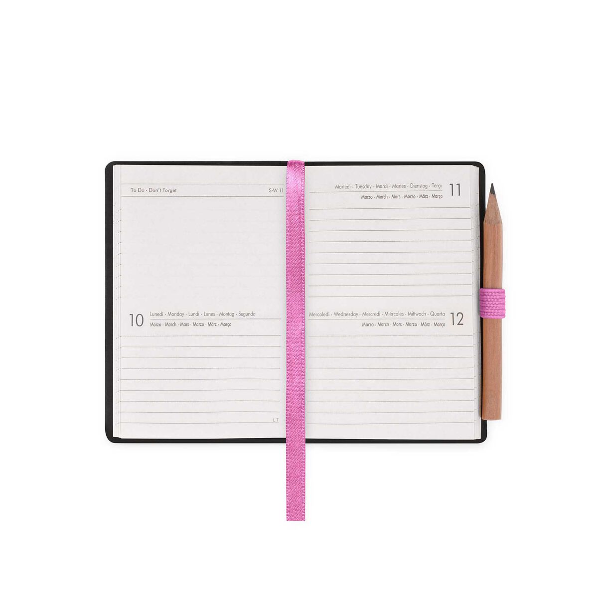 12-Month 2-Day Diary - Mini - 2025 BUBBLEGUM | Legami.com