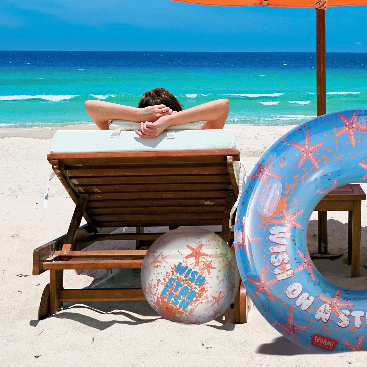 Pelota de Playa Inflable - Good Vibes STARFISH | Legami.com