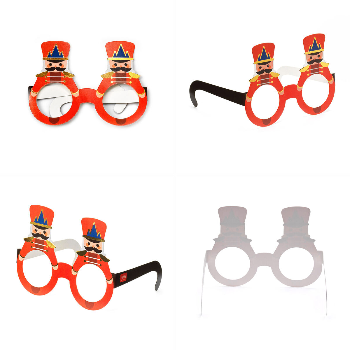 Set of 8 Christmas Paper Eyeglasses | Legami.com