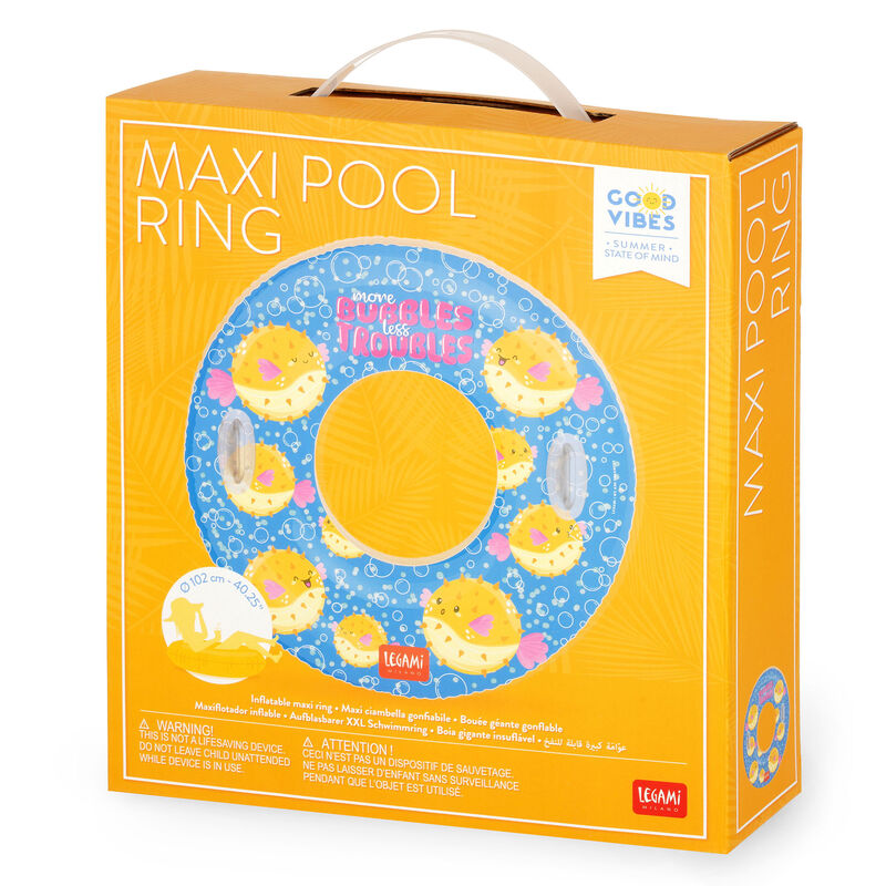 Aufblasbarer Maxi-Schwimmring - Maxi Pool Ring PUFFERFISH | Legami.com