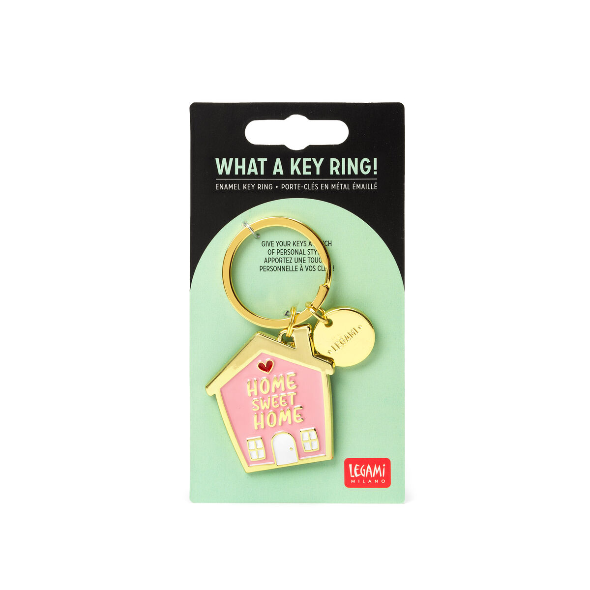 Enamel Key Chain - What a Key Ring! HOUSE | Legami.com