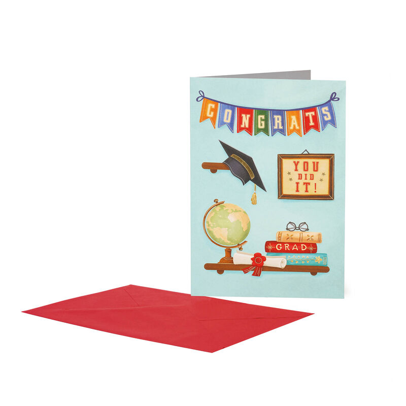 Greeting Card - Large - Degree - Congrats Grad Wall | Legami.com