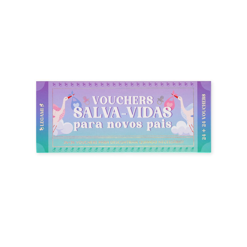 Block mit 48 Gutscheinen - Portugiesisch NEW PARENTS | Legami.com