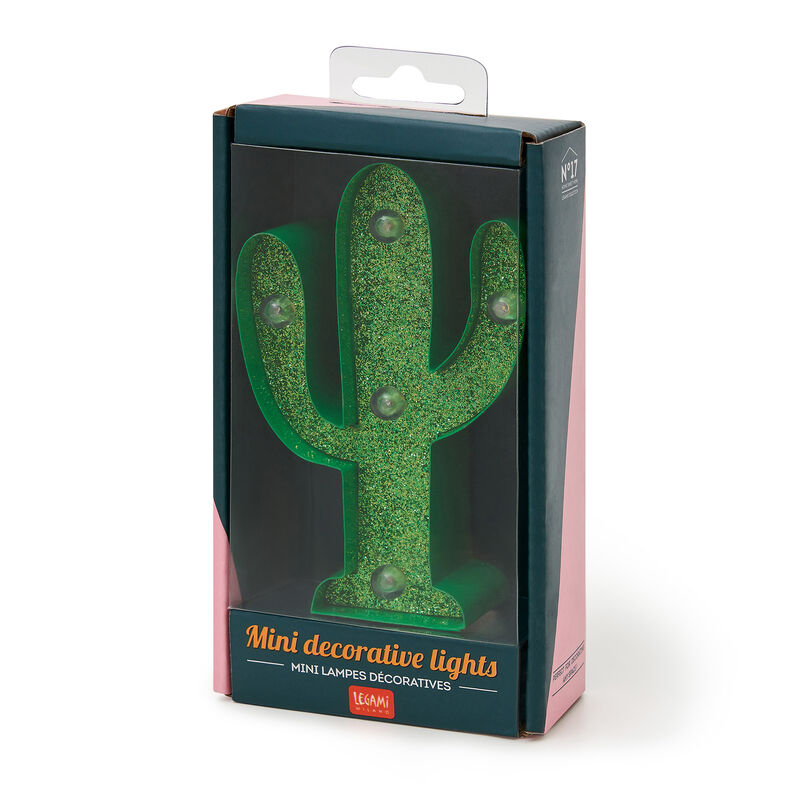 Mini Decorative Light GLITTER CACTUS LIGHT | Legami.com